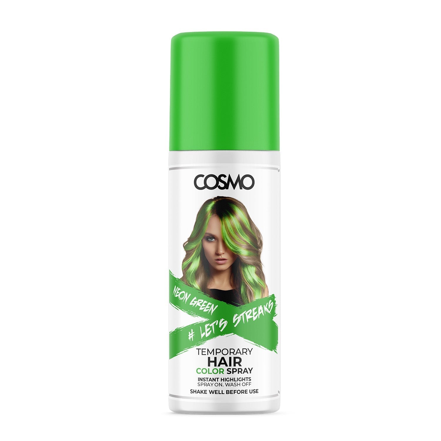 Temporary Hair Color Spray Neon Green